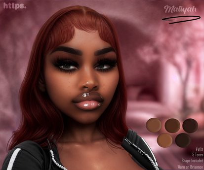 Second Life Marketplace - [ https ] "Maliyah" Skin MALI